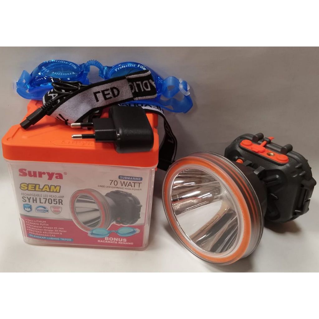 Jual Senter Kepala Selam Surya Led 70 Watt Surya SYH L705R/L706R Cahaya ...