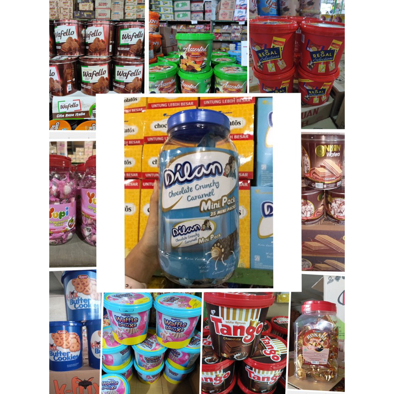 Jual Dilan chocolate mini pack toples / all snacks lebaran | Shopee ...