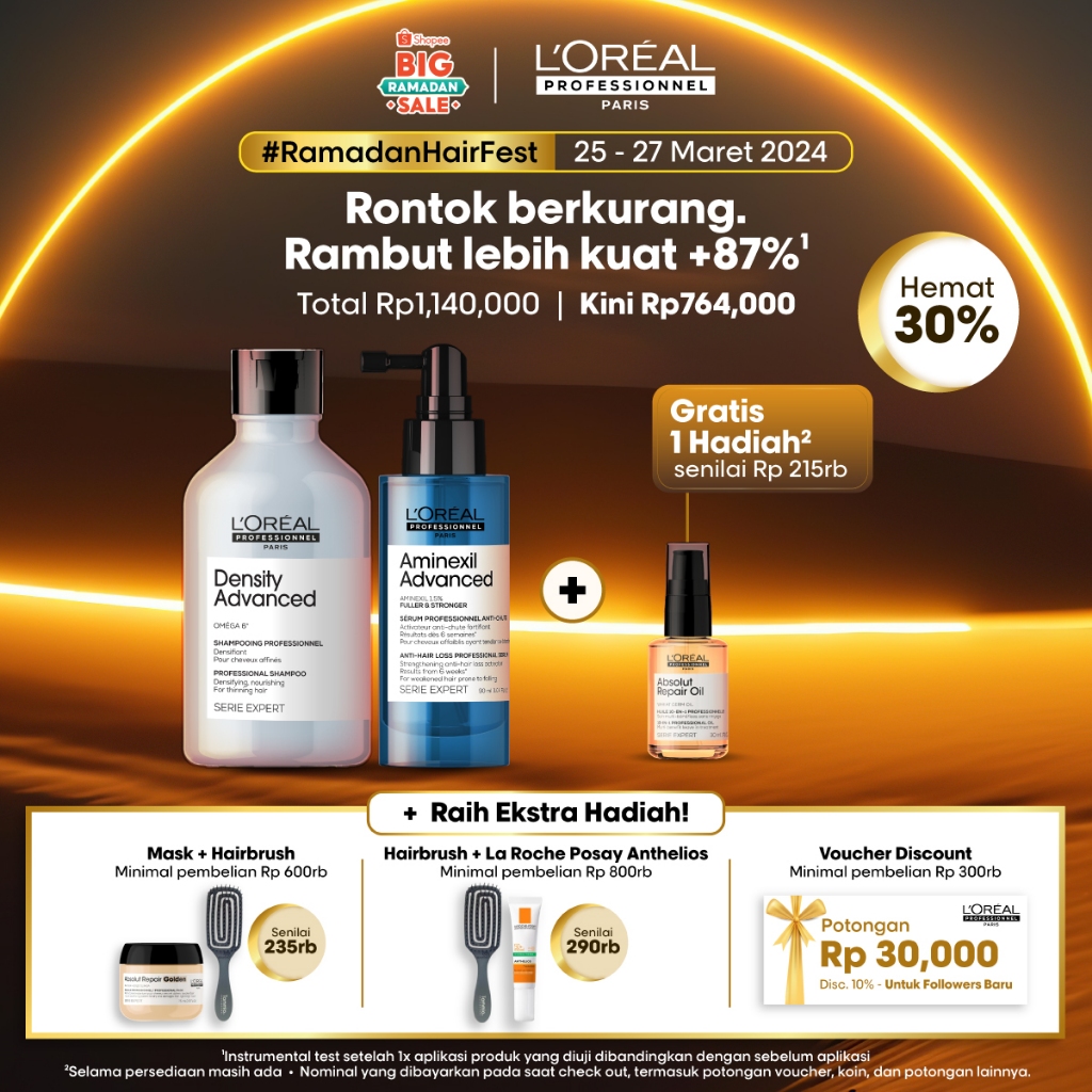 Jual Anti-Hair Fall Treatment Set Untuk Rambut Rontok by L'Oreal ...