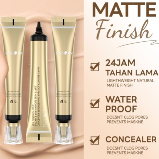 Jual Onlyou Foundation Cair dan Concealer Liquid Waterproof Meratakan ...