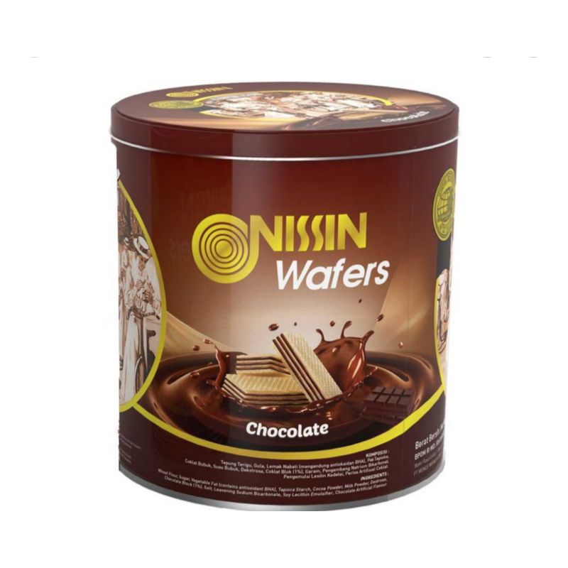 Jual Wafer Nissin Cokelat 570gr/Kue Kaleng Nissin Golden Wafer 300g ...