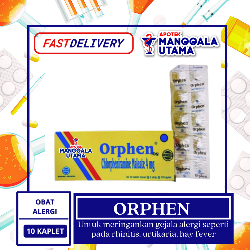 Jual ORPHEN 4 MG PER STRIP ISI 10 KAPLET | Shopee Indonesia