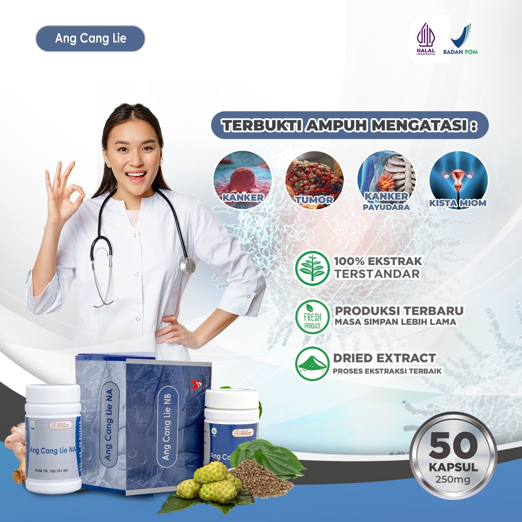 Jual Paket 1 Bulan Ang Cang Lie NB Obat Herbal Original Benjolan ...