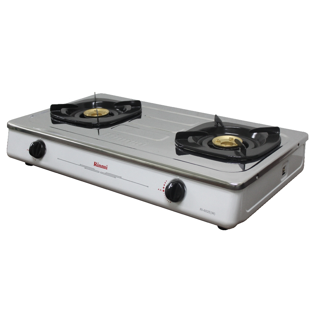 Jual RINNAI Kompor Gas RI 602E (W) White - Kompor Gas 2 Tungku RI 602E (W) | Shopee Indonesia