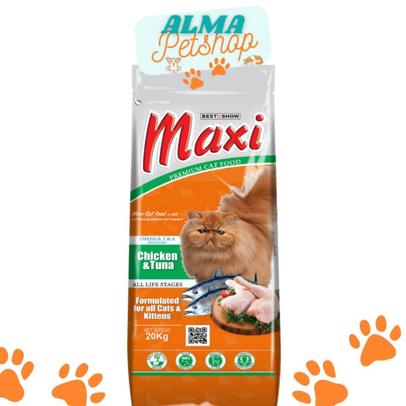 Jual Maxi Cat Food Repack 800gr All Life Stage Makanan Kucing | Shopee ...