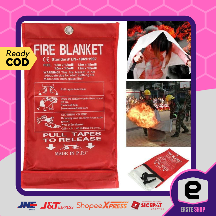 Jual Kain Pemadam Api Alat Keselamatan Darurat Fire Blanket Cover ...