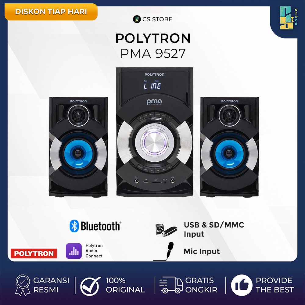 Jual Speaker Polytron PMA 9527 New Original Garansi Resmi | Shopee ...