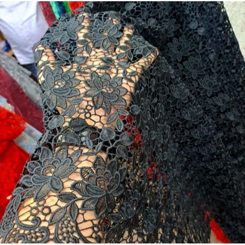 Jual Bahan Brokat Prada _Brukat Prada_Kain Prada ( harga per ½ meter ...