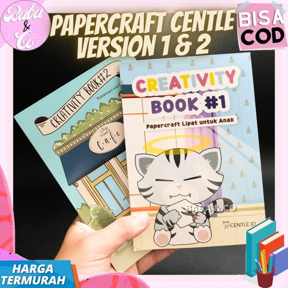 Jual BUKU PAPERCRAFT CENTLE VERSI 1 & 2 BUKU KREATIVITAS ANAK ...