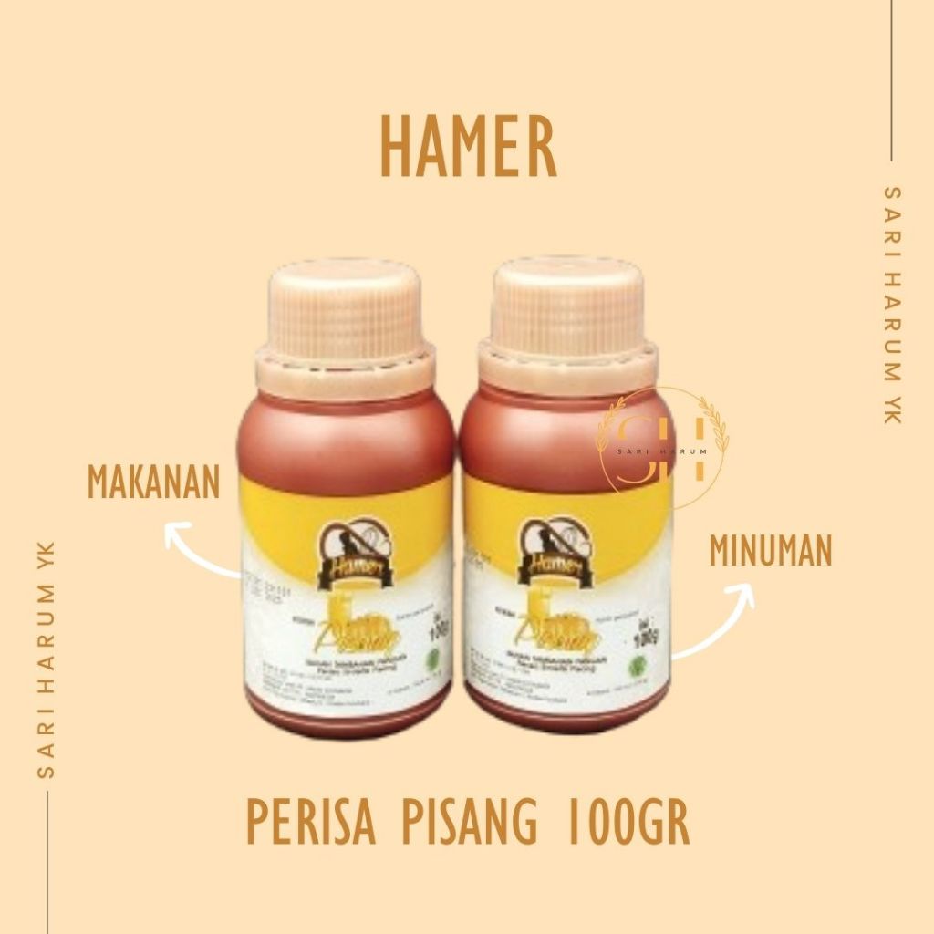 Jual Perisa Makanan dan Minuman Hamer | Rasa dan Aroma Pisang 100gr ...