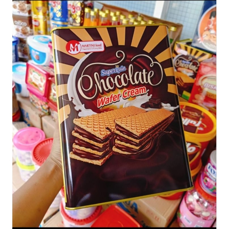 Jual Superquin Chocolate Wafer Cream 600g | Shopee Indonesia