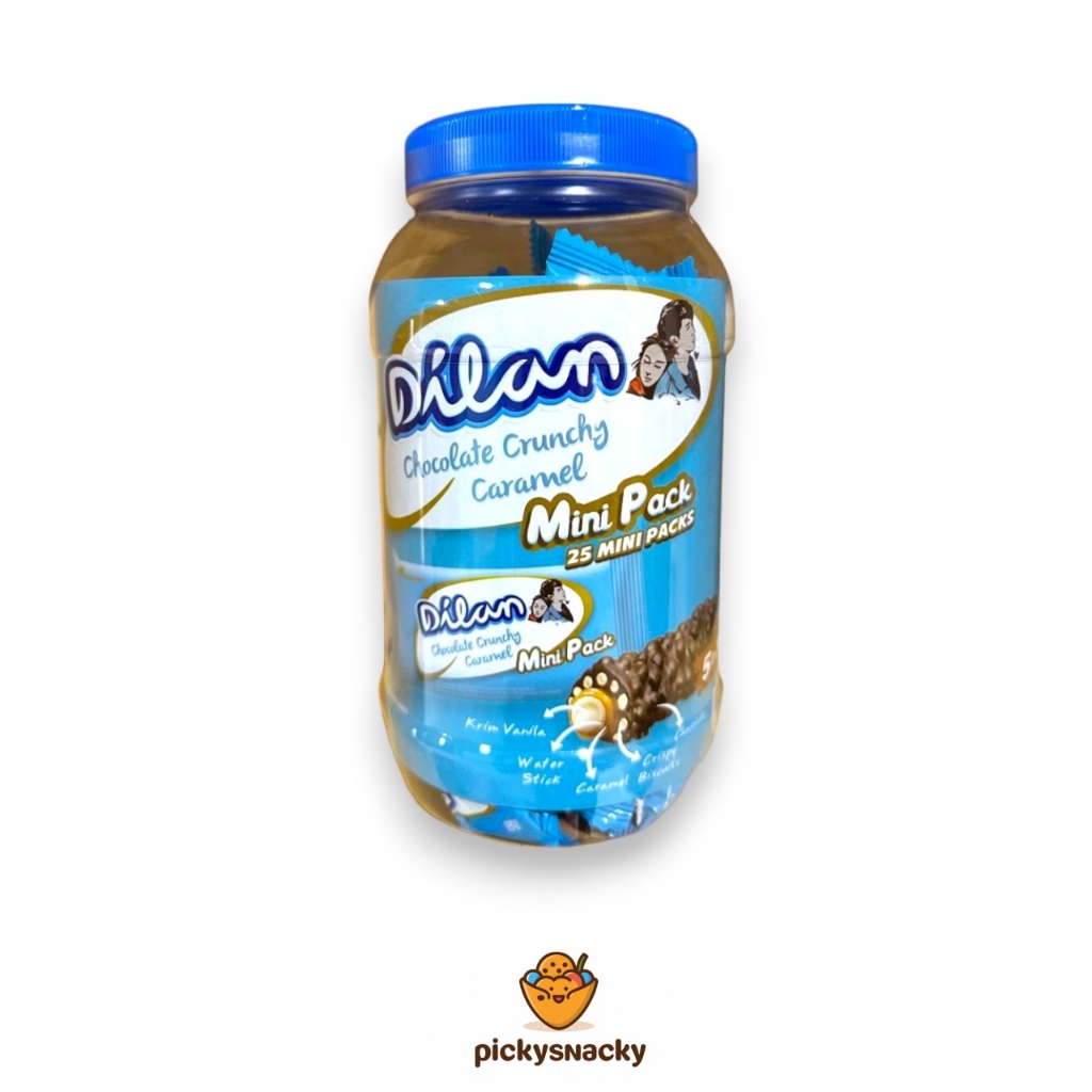 Jual DILAN CHOCO CRUNCH KARAMEL TOPLES 25 MINI PACK (238 GR) | Shopee Indonesia