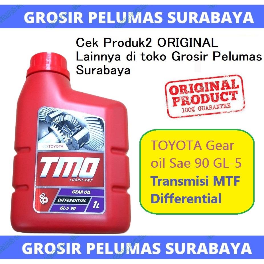 Jual ASLI Oli Transmisi manual gardan TOYOTA TMO Gear oil 90 GL-5 1 Ltr ...