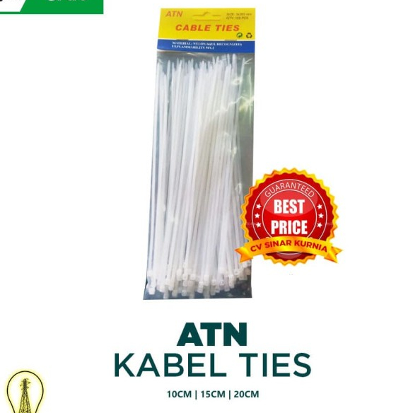 Jual Kabel Tis / Cable Tie / Kabel Ties 10cm Merk ATN Original Asli | Shopee Indonesia
