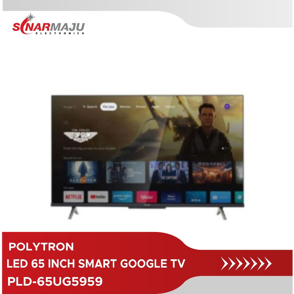 Jual LED TV 65 Inch Smart Google TV Polytron 4K UHD PLD-65UG5959 / PLD ...