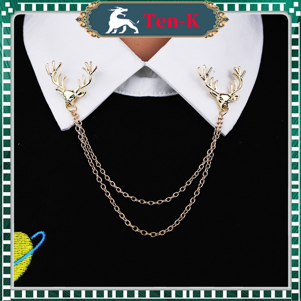 Jual Lapel Pin Bros Jas/Brooch Pin Deer Chain/Pin Rusa Untuk Pria ...