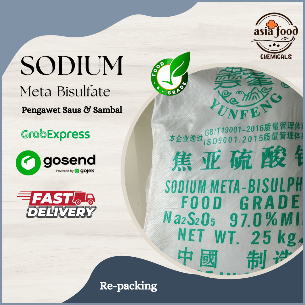 Jual pengawet makanan/sodium metabisulfat/pengawet saus dan sambal/SMB ...