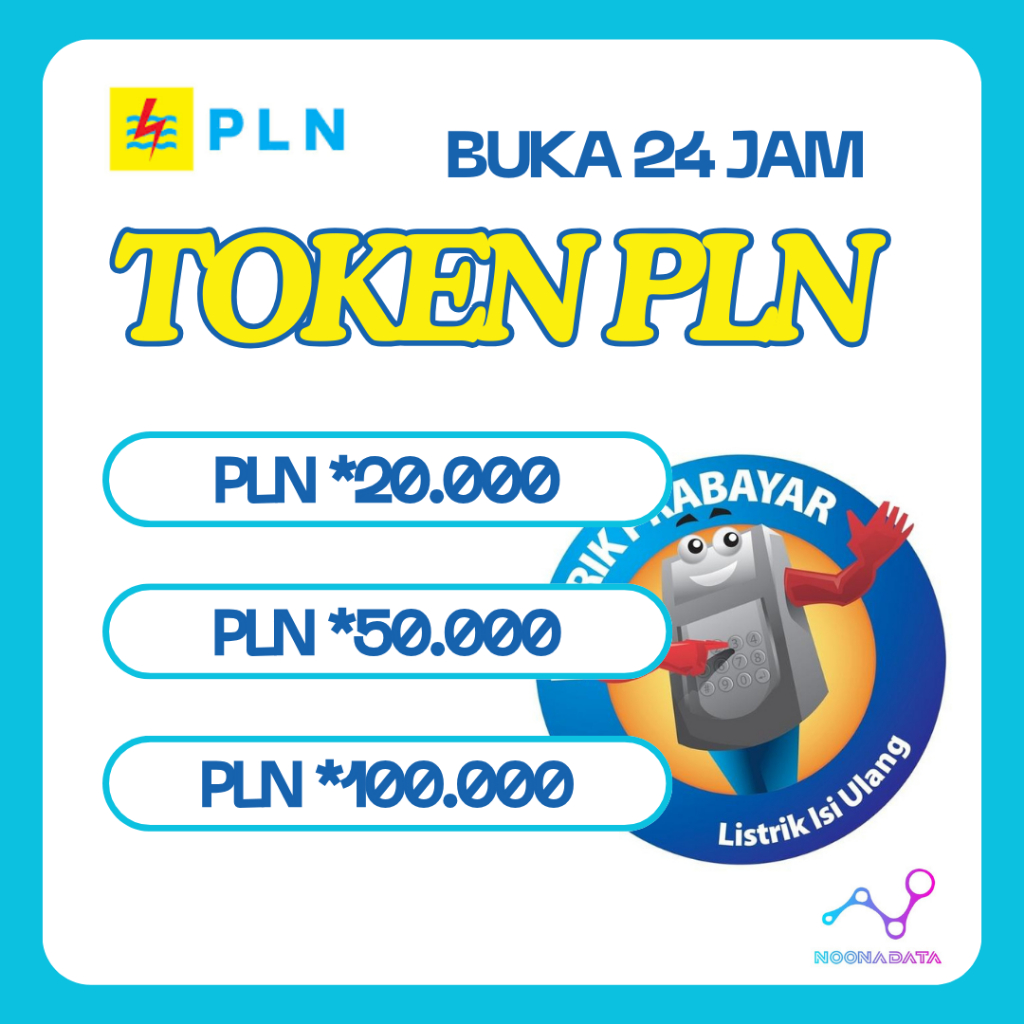 Jual Token Listrik PLN SUPER CEPAT Nominal 20k 50k 100k | Shopee Indonesia