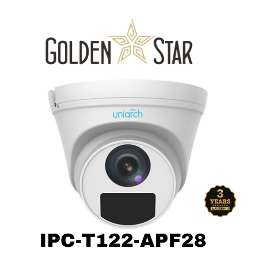 Jual Uniarch IPC-T122-APF28 2MP Ip Camera Fixed Turret Indoor Infra Red ...