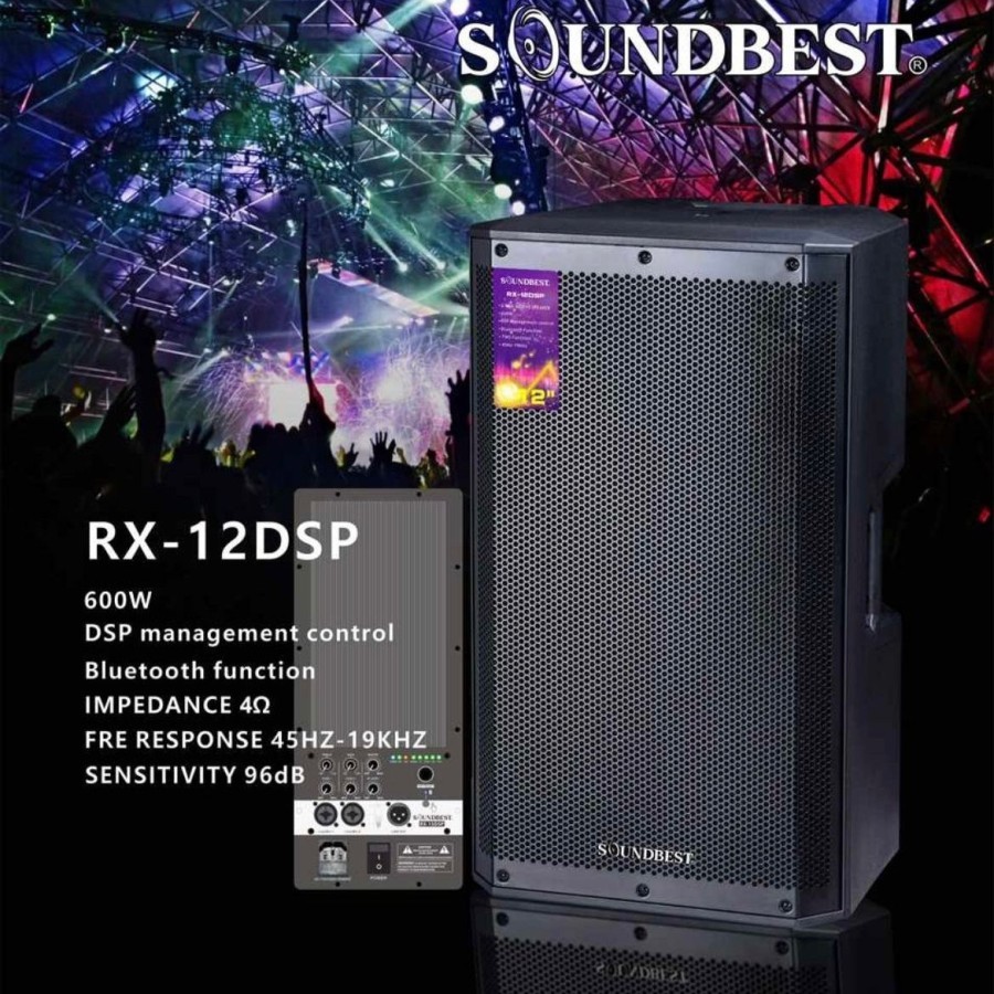 Jual Speaker Aktif Soundbest RX 12 DSP Original 12 inch Active RX12 DSP | Shopee Indonesia