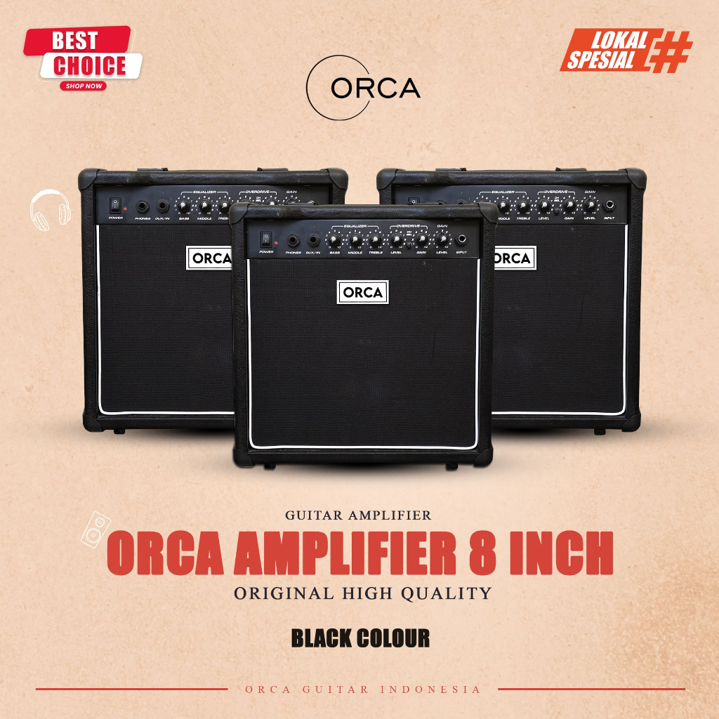 Jual ORCA Ampli Gitar 8 Inch Amplifier Guitar | Shopee Indonesia
