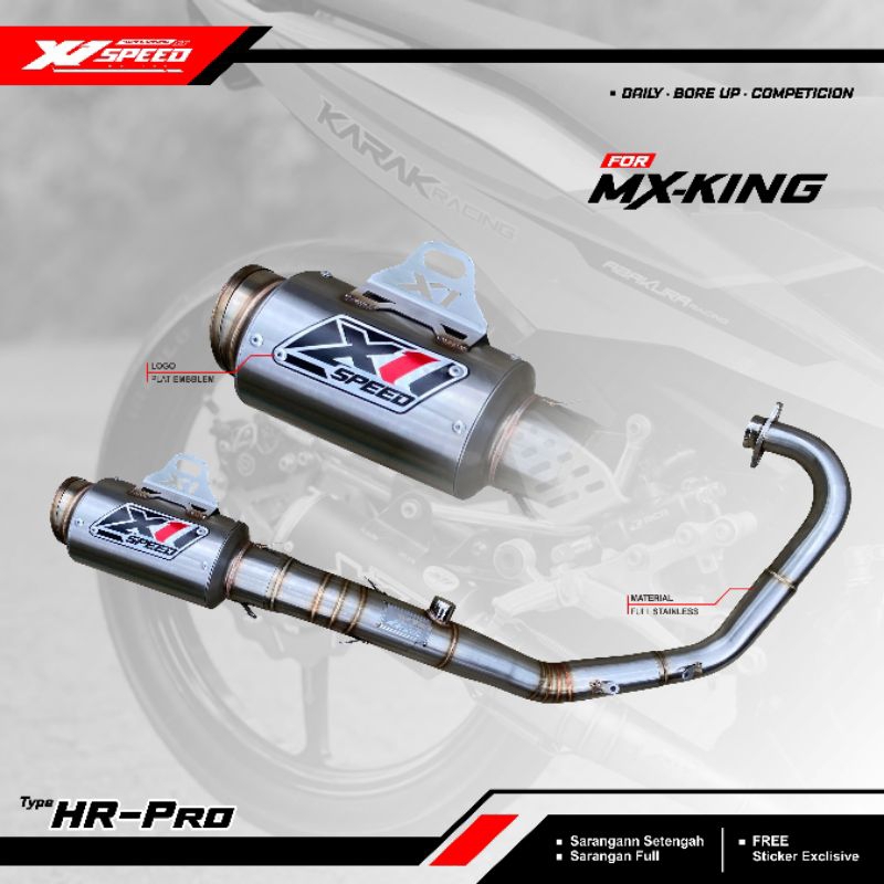 Jual Knalpot X1 Speed MX king type • Roadrace • Solostyle • Komorod ...
