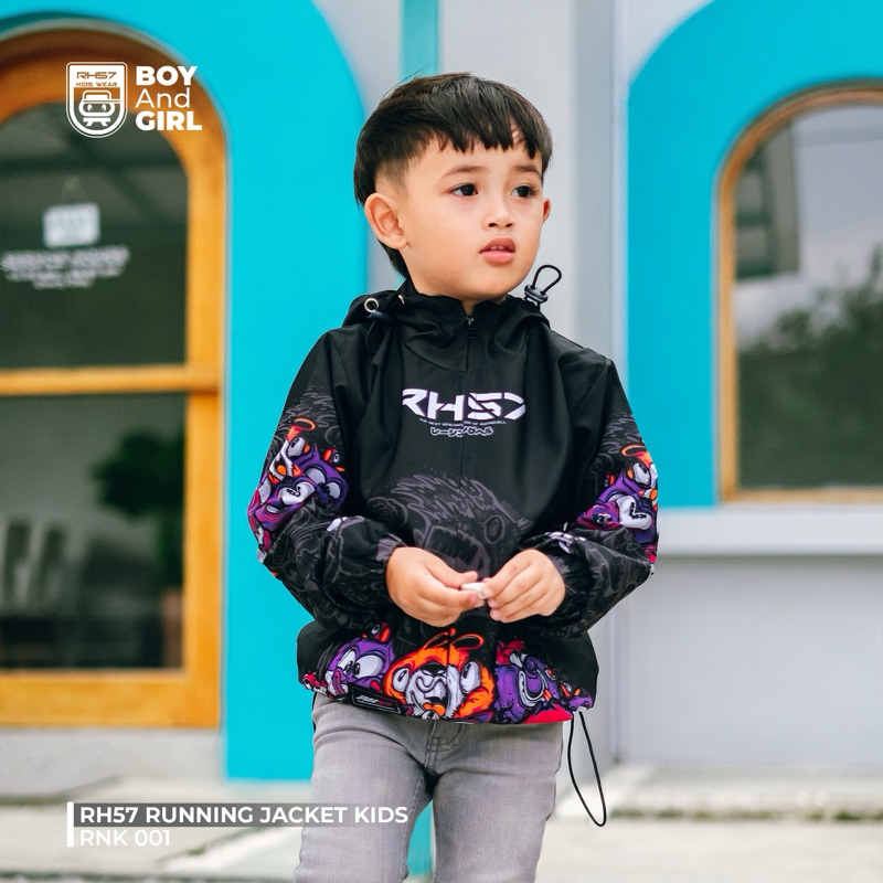 Jual RH57 RUNNING KIDS RNK 001 JAKET PARASUT ANAK - HITAM | Shopee ...