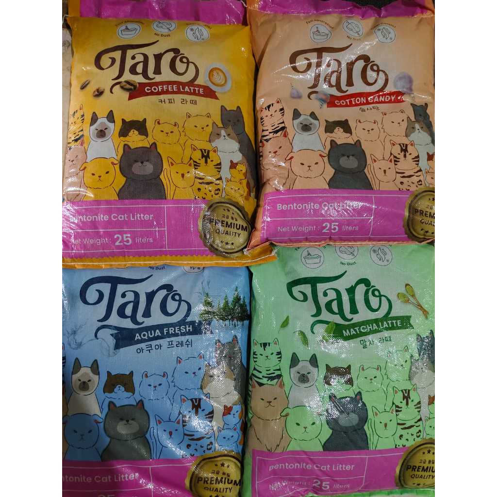 Jual PASIR KUCING GUMPAL WANGI TARO CAT LITTER 25 L (GRAB & GOSEND ...