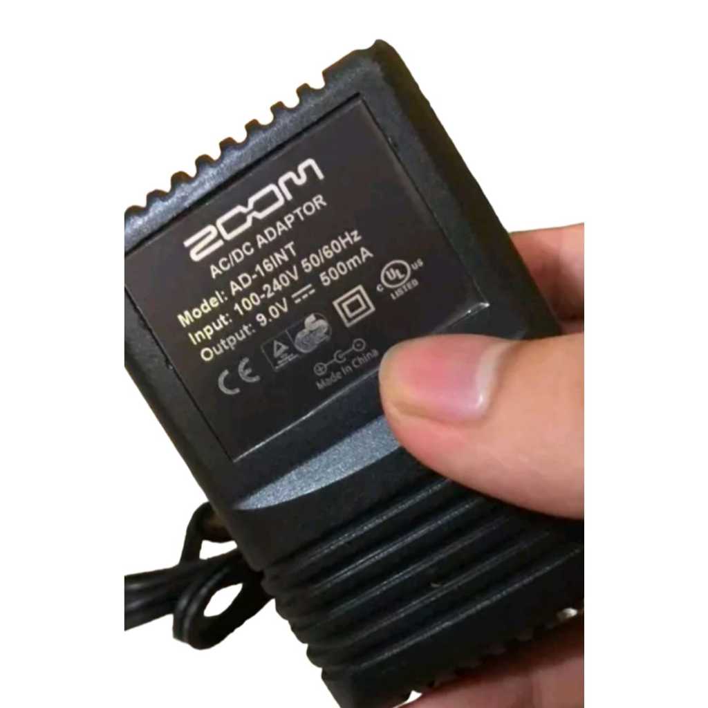 Jual Adaptor untuk Efek Gitar Zoom 9V 500mA Model AD-16E AD-16 Series ...