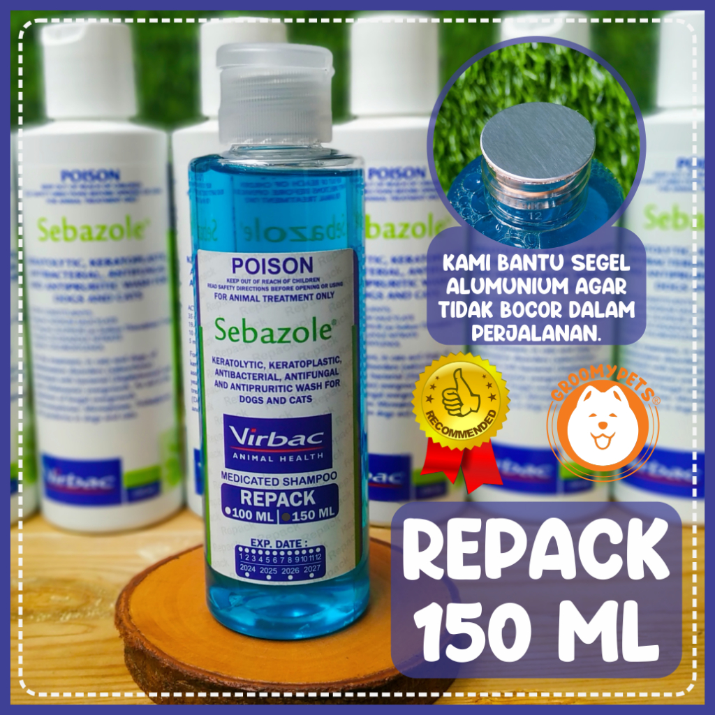 Jual shampoo sebazole anti jamur untuk kucing dan anjing | Shopee Indonesia