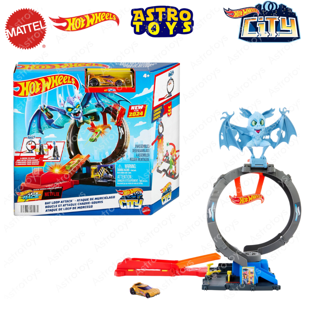 Jual Track Hot Wheels City Nemesis Bat Loop attack HDR29 - Lintasan ...