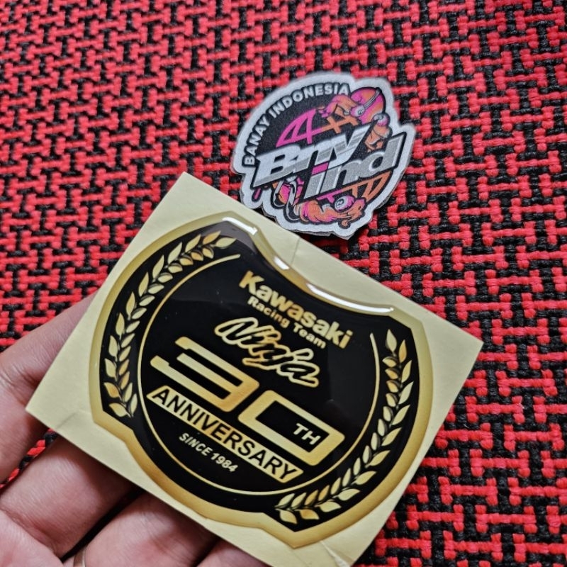 Jual Sticker Stiker Emblem Kawasaki Ninja 30 Th Anniversary Timbul ...