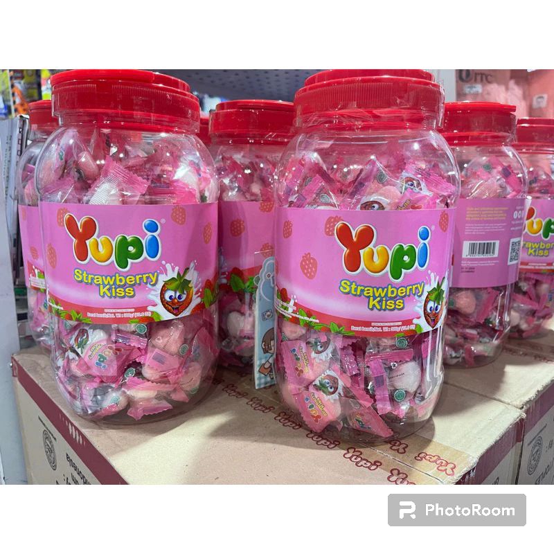 Jual PERMEN YUPI STRAWBERRY KISS TOPLES / YUPI LOVE PERMEN TERLARIS ...