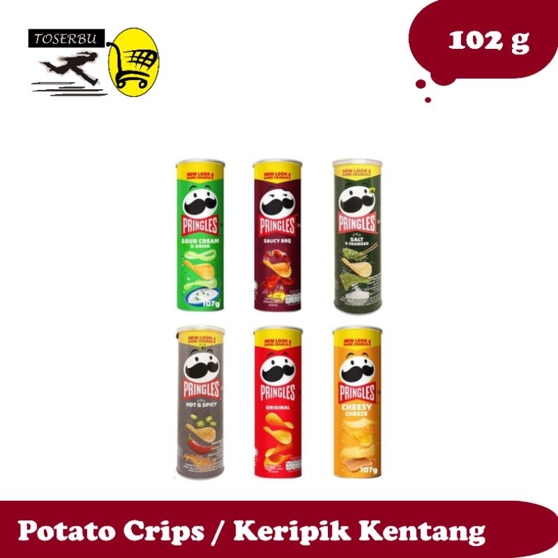 Jual PRINGLES Potato Crisps Keripik Kentang 102g | Shopee Indonesia