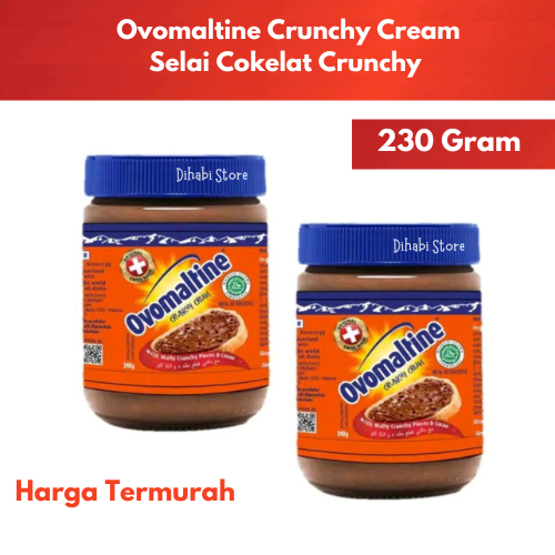Jual Ovomaltine Crunchy Cream 230 Gram Selai Cokelat Crunhcy | Shopee Indonesia
