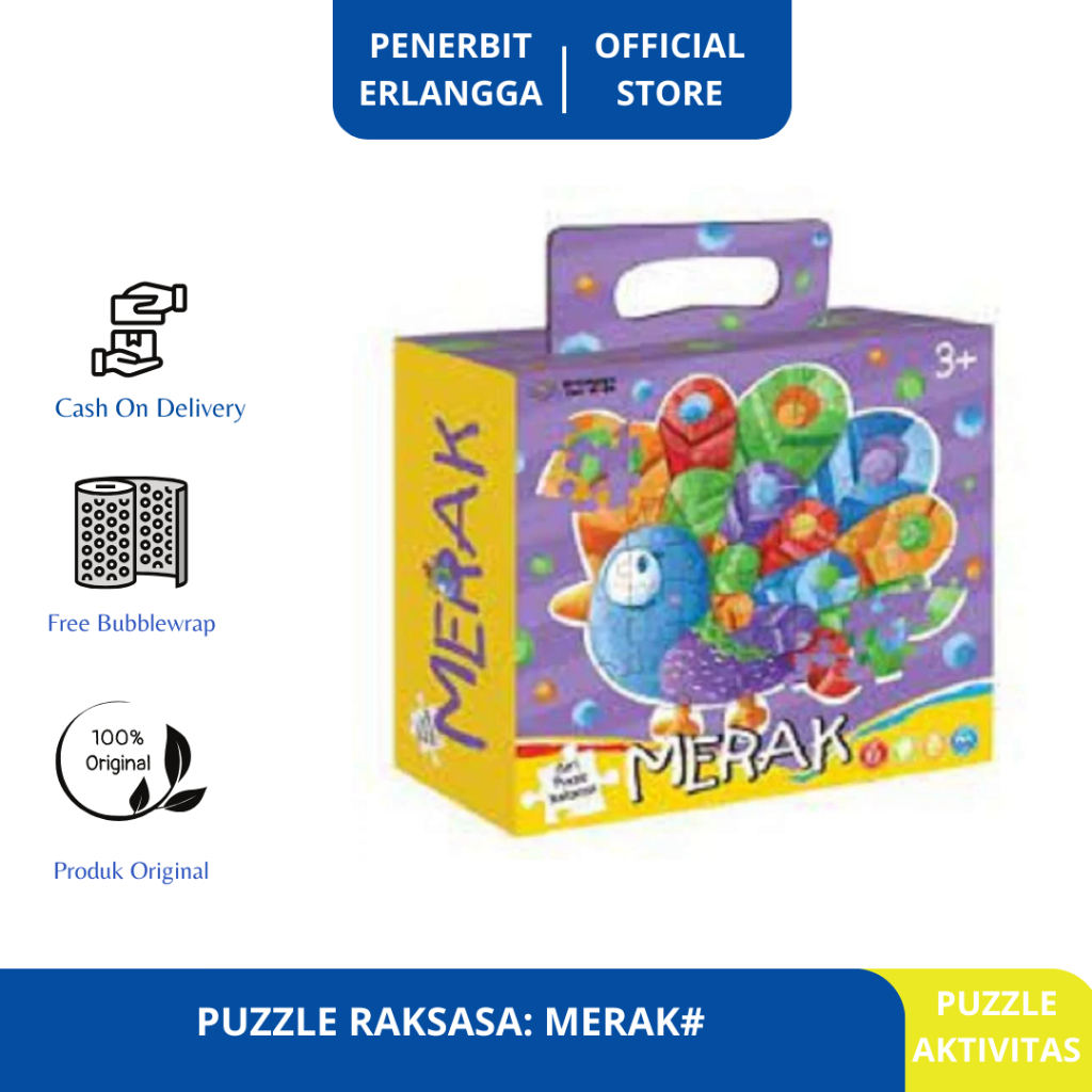 Jual [Erlangga Official] Puzzle Raksasa: Merak | Shopee Indonesia