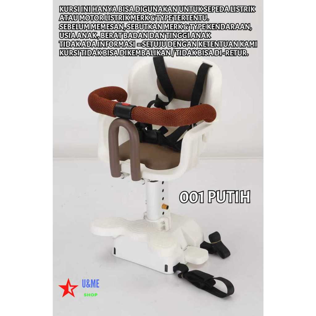 Jual KURSI ANAK BONCENG DEPAN MOTOR LISTRIK SEPEDA LISTRIK MOTOR MATIC ...