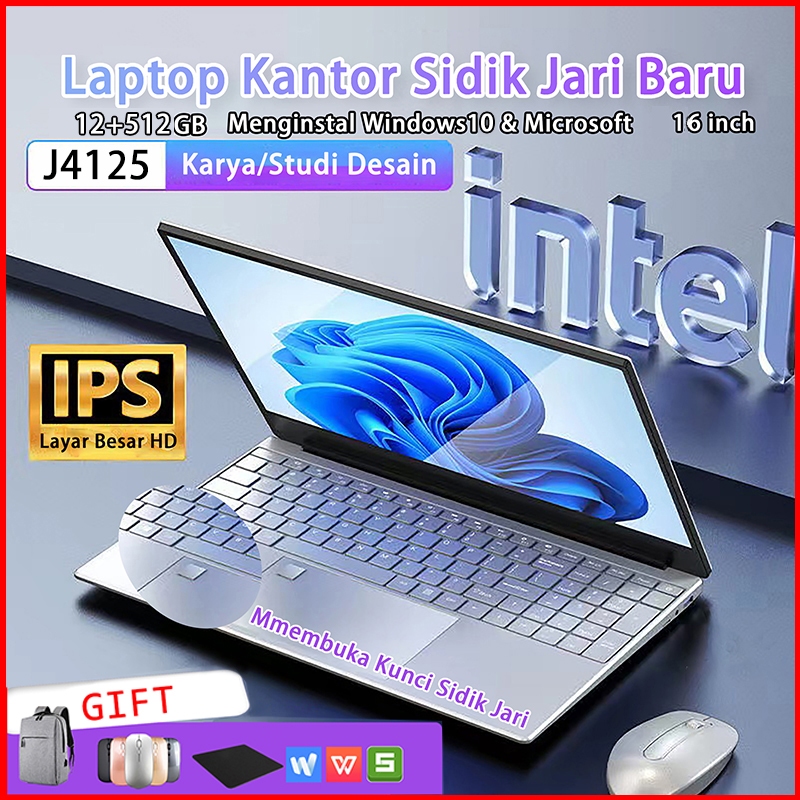 Jual Laptop Baru Asli 15.6 Inch intel J4125 IPS Display Laptop windows 10 512GB SSD Dual Wifi2 ...