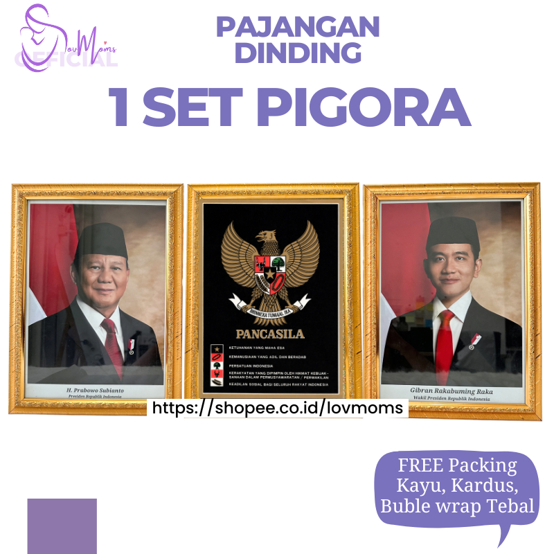 Jual Gambar Foto Poster Presiden Dan Wakil Indonesia Prabowo Gibran ...