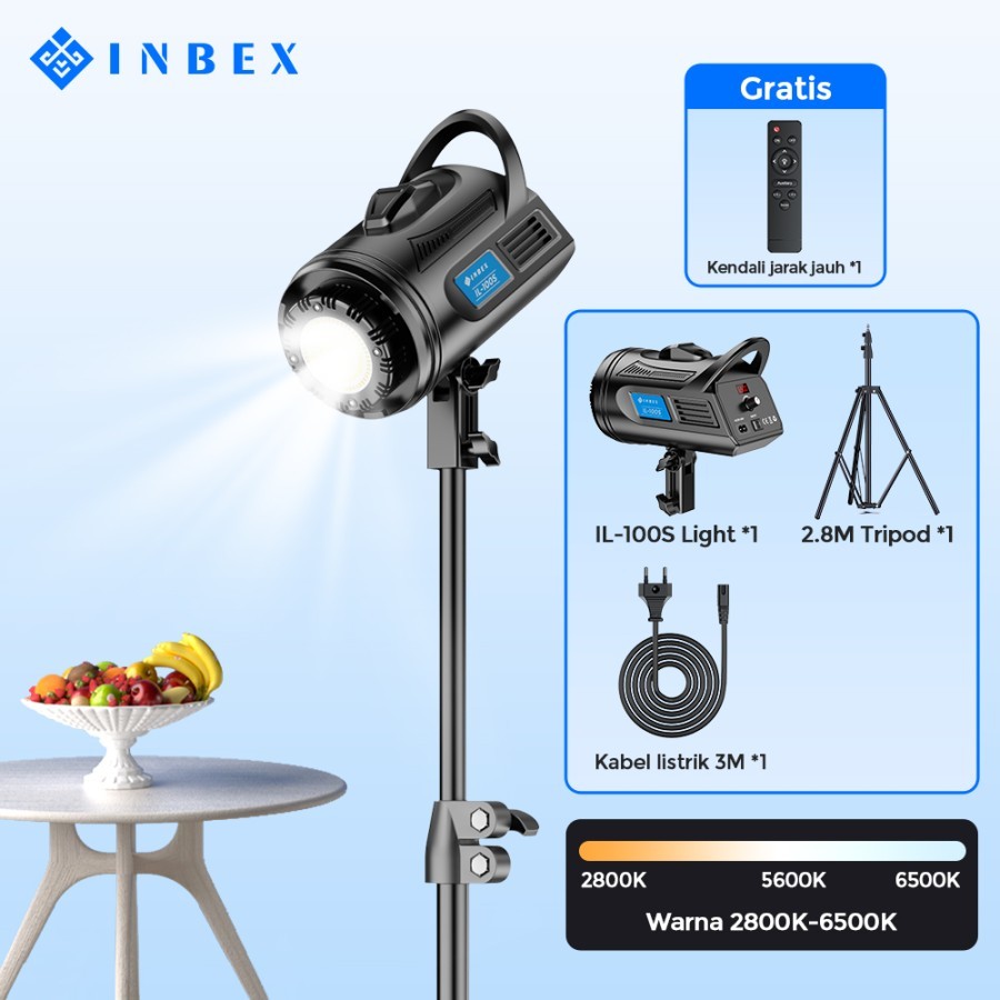 Jual INBEX IL-100S Live Fill Lampu Foto Studio Lighting LED Display ...