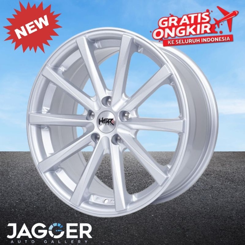 Jual Velg hsr hustler ring 18 h5 silver polish untuk mobil xpander ...
