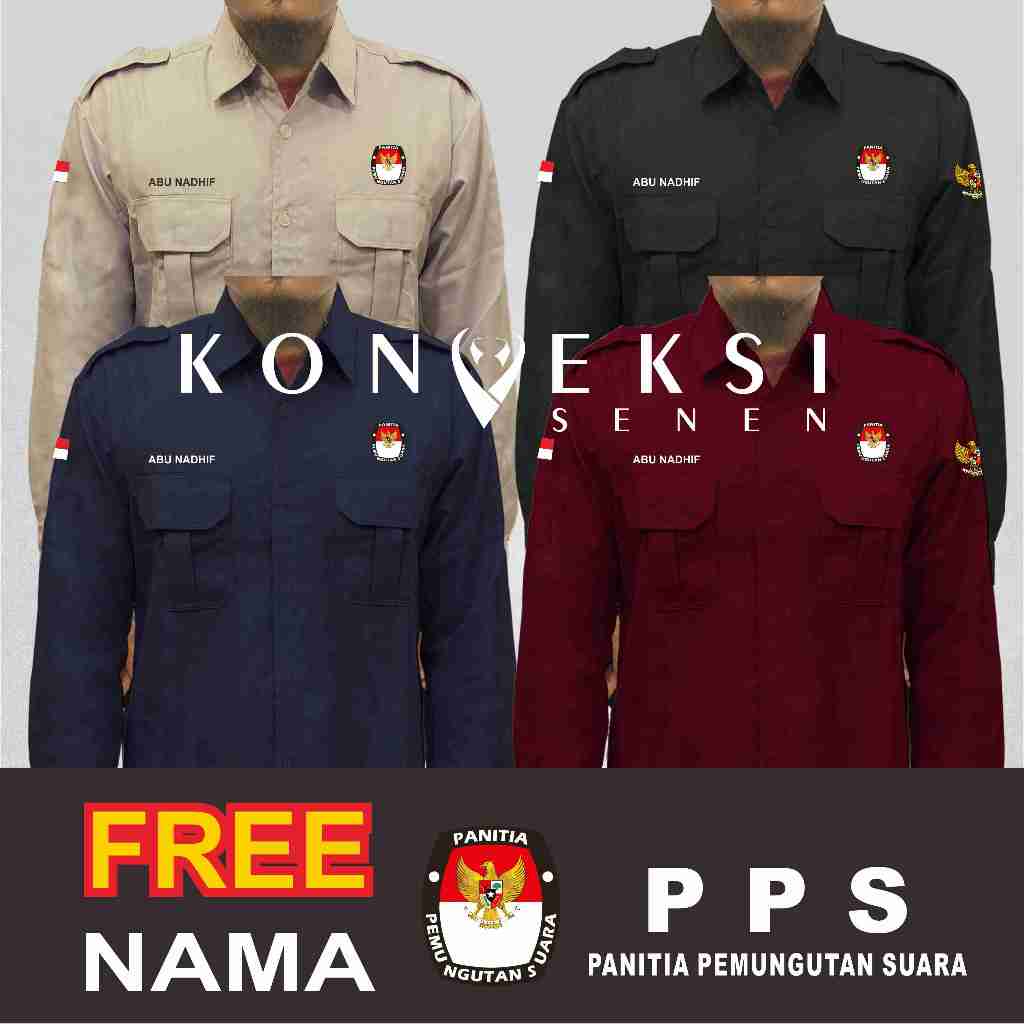 Jual Kemeja PPS baju PPS seragam PPS | kemeja panitia pemungutan suara ...