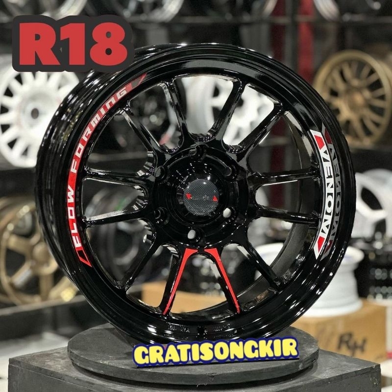Jual velg racing r18 VENOM SPIDER FLOW FORMING velg mobil racing ring 18 velg mobil Pajero ...