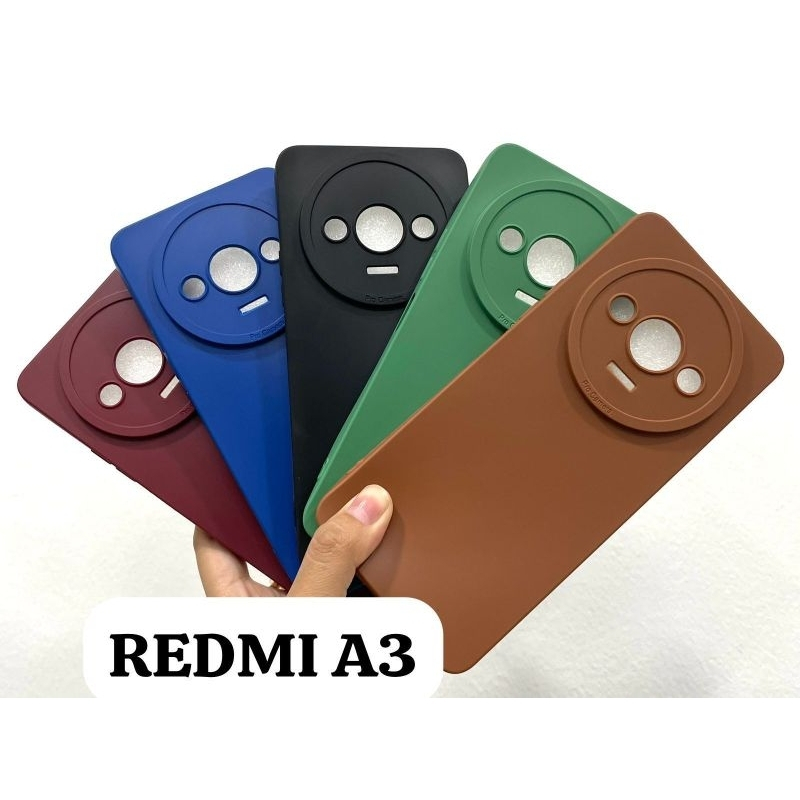 Jual SoftCase Pro Camera Silicon Matte Case Full Cover Xiaomi Redmi A3 ...