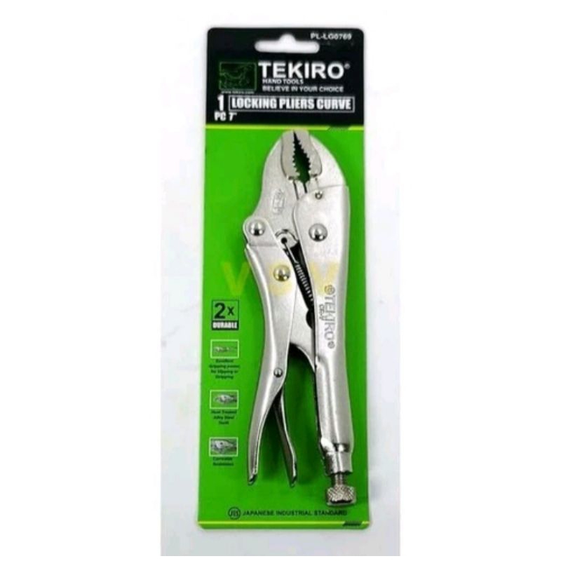 Jual TEKIRO TANG BUAYA BENGKOK 7" INCH LOCKING GRIP PILER TEKIRO 7 INCH ...
