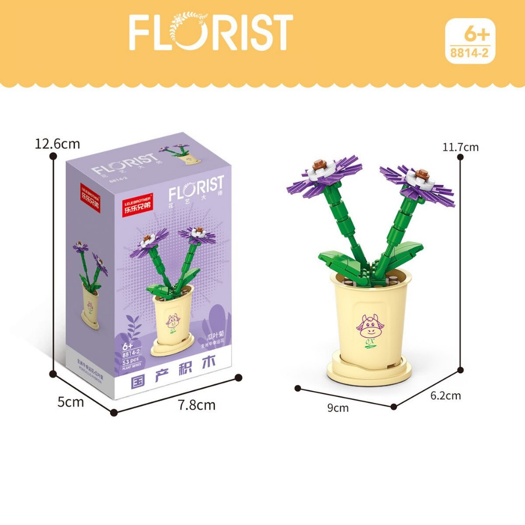 Jual Mainan Bricks Flower Bunga DIY Susun Edukasi Mainan Nano Block ...