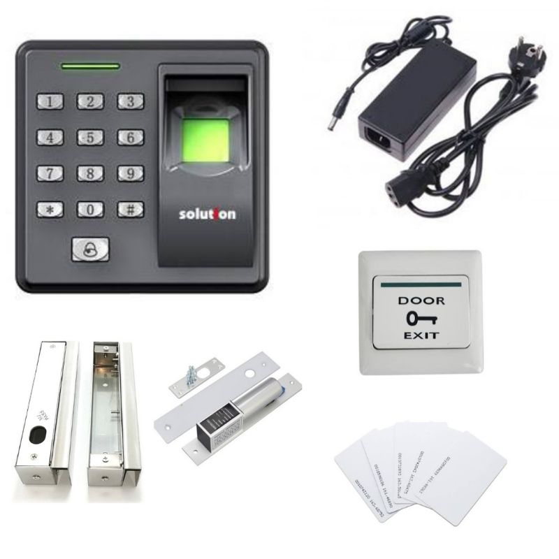 Jual Solution A101 access door dropbolt paket access control pintu kaca | Shopee Indonesia