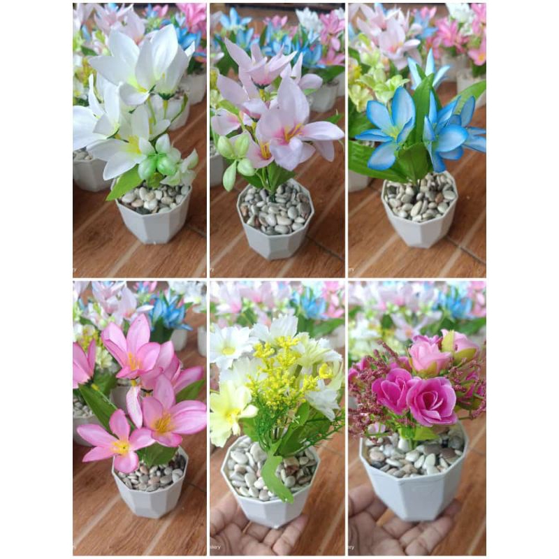 Jual bunga artificial mini / souvenir pernikahan estetik / bunga hias ...