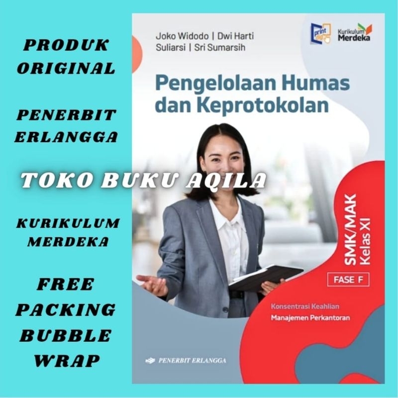 Jual Buku Pengelolaan Humas dan Keprotokolan Kelas 2 / XI SMK Erlangga ...