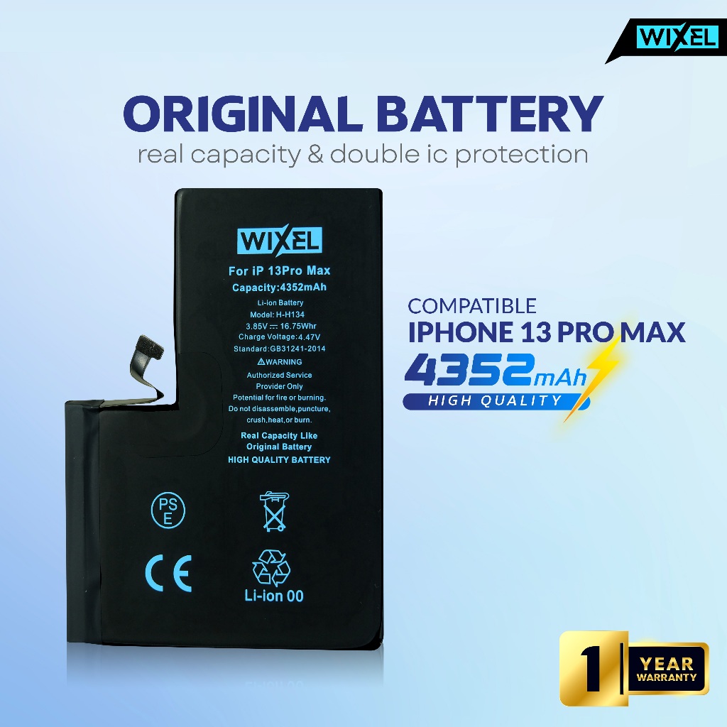 Jual WIXEL Baterai Iphone 13 PRO MAX Batre Batrai Battery Dual Double ...